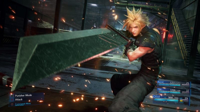 New Final Fantasy VII Remake video shows gameplay with PS1 camera